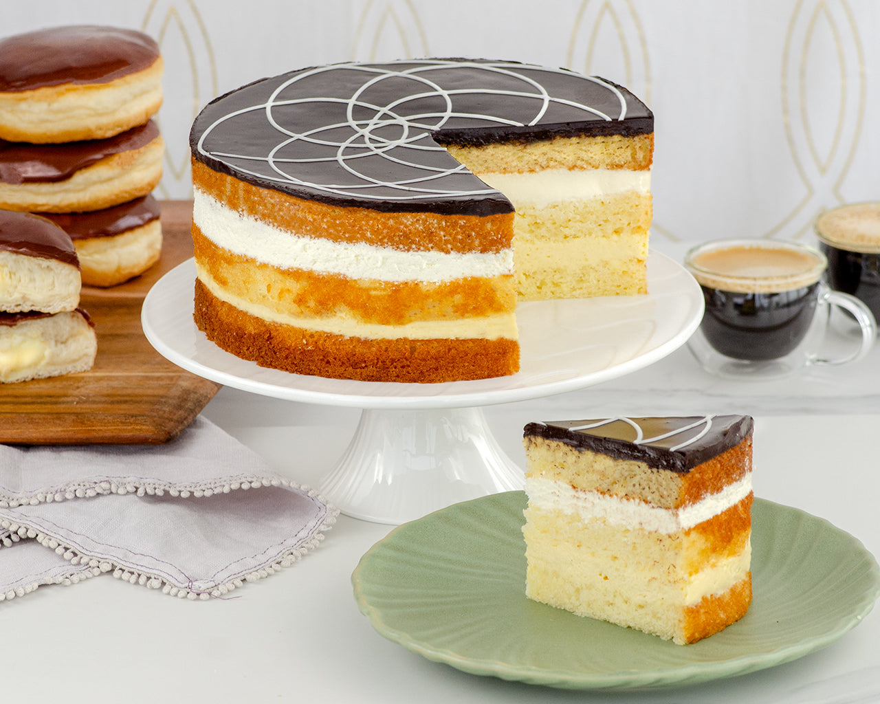 Boston Cream Cake – La Rocca Cakes
